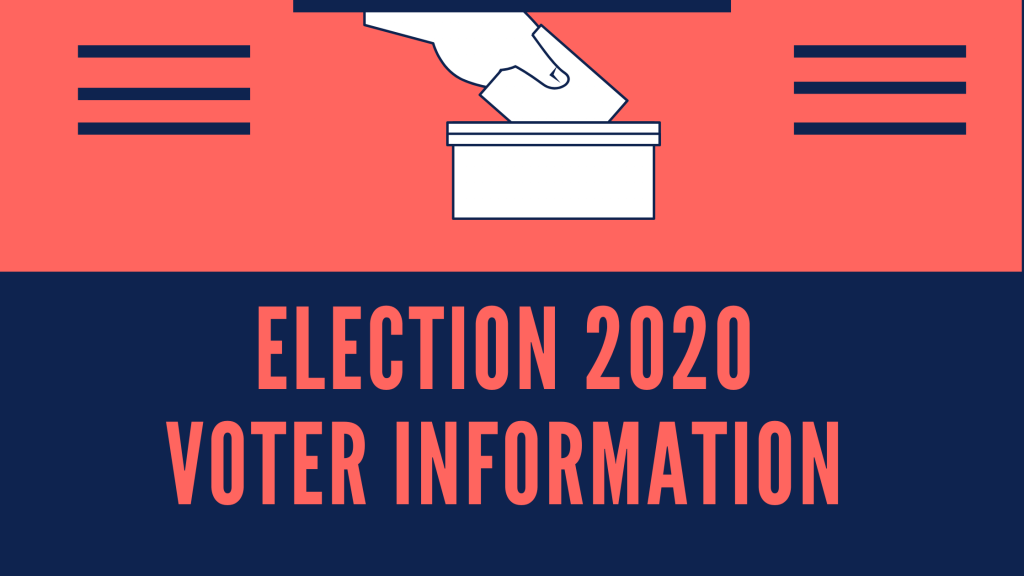 Copy of Blue and Orange Simple Hand Voting Campaign Poster